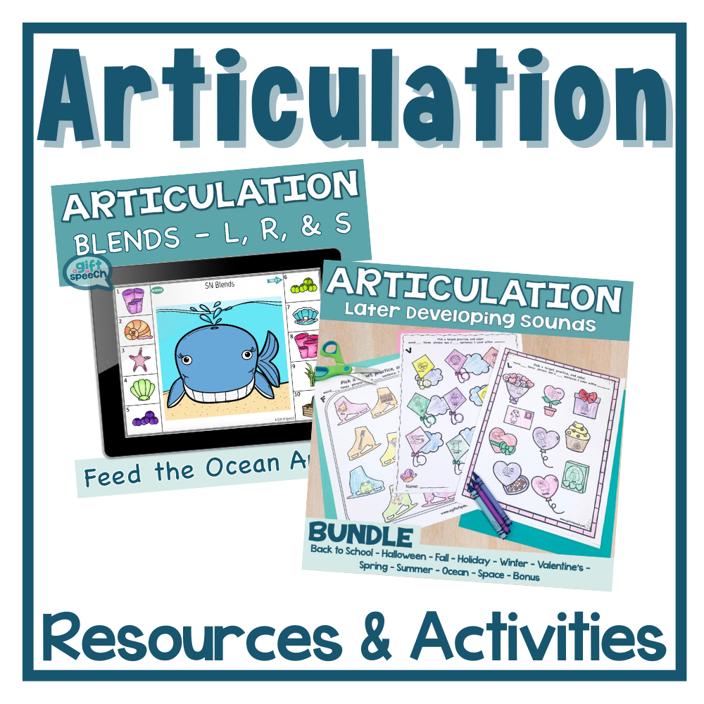 Articulation Therapy Resources – Talk Back Shop